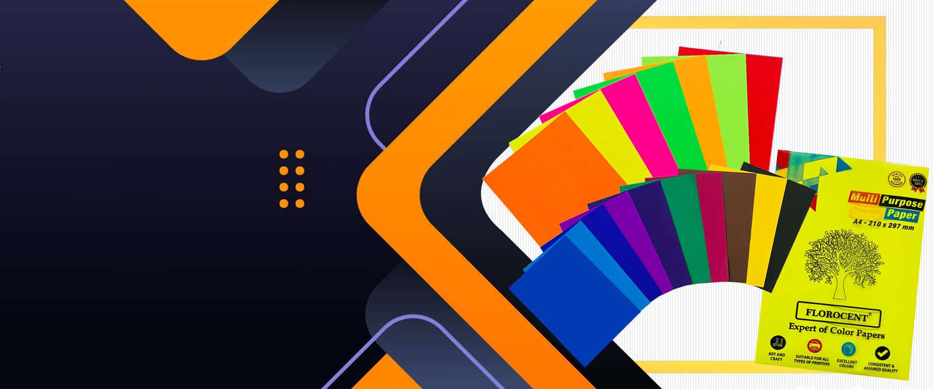 A4 size color paper fluorescent sheets – FLOROCENT